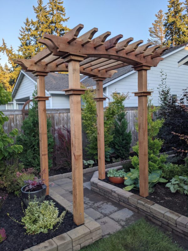 Elegant Seattle Garden With Arbor